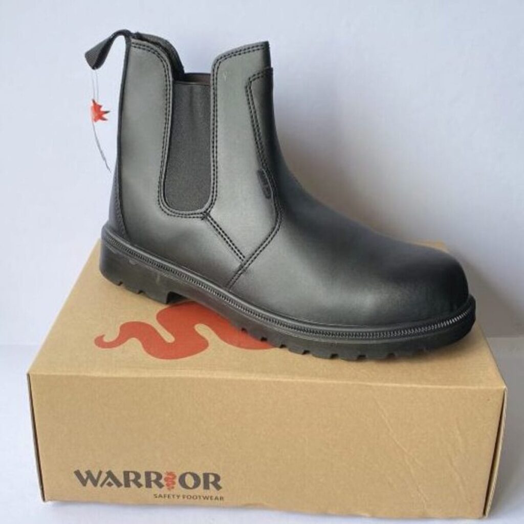 Warrior Black Slip On Safety Boot - For Sale Online - Qualitronics UK