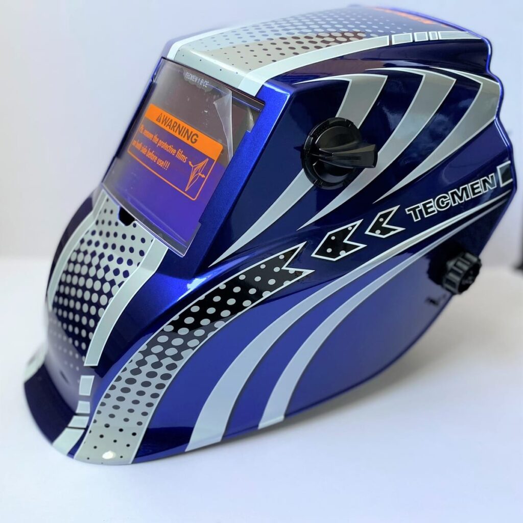 Tecmen Auto Darkening Head Shield Welding And Grinding Blue TM8 - For ...